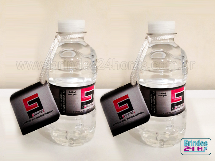 Agua Personalizada com Tampa Personalizada e Tag Pendurada E - Brindes ...